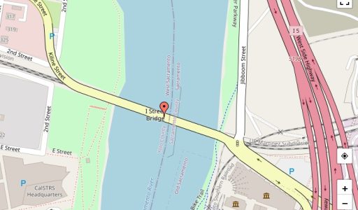 Jibboom Street Bridge Map – Sacramento Map