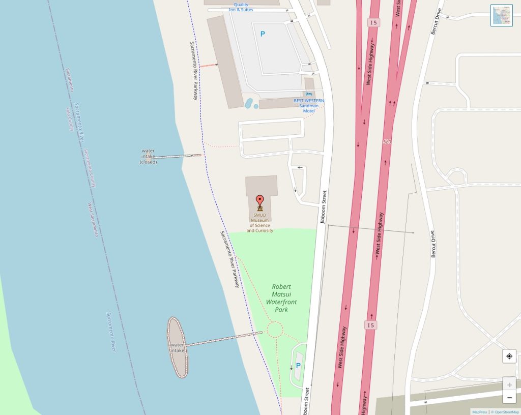 SMUD Museum of Science and Curiosity Map – Sacramento Map